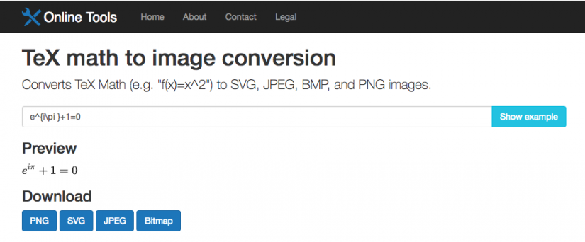 TeX Math to Image Conversion - Timo Denk's Blog